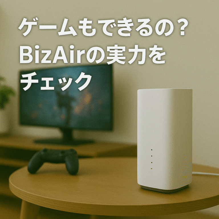 爆速5Gでゲームもできる！工事不要の置き型Wi-Fi【BizAir(ビズエアー)】が今おすすめの理由 - ゲームを考えてみよう。